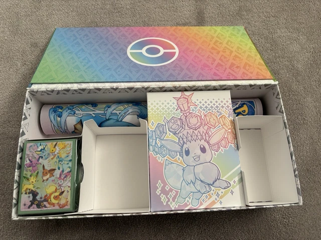 1 POKÉMON PRISMATIC Evolution EEVEE Evolution PlayMat And Sleeves £26. ...