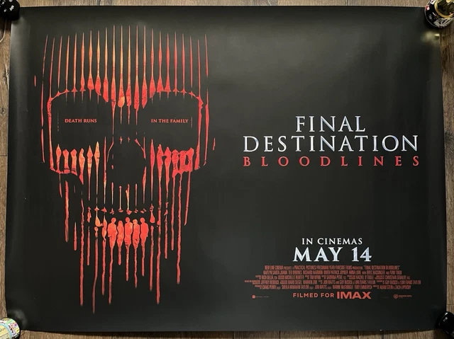 FINAL DESTINATION BLOODLINES Original Quad Cinema Poster 2025 Horror £ ...
