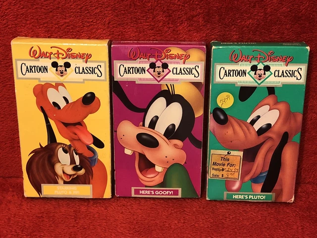 WALT DISNEY CARTOON Classics~ Lot of 3 VHS Tapes~ PLUTO, GOOFY £9.11 ...