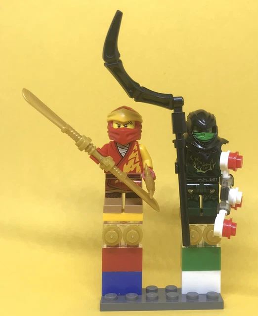 LEGO NINJAGO KAI FIRE ninja warrior + Green Evil Morro MOC Boss GHOST ...