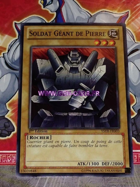 CARTE YU GI OH SOLDAT GEANT DE PIERRE YSYR-FR003 x 3 EUR 1,00 - PicClick FR