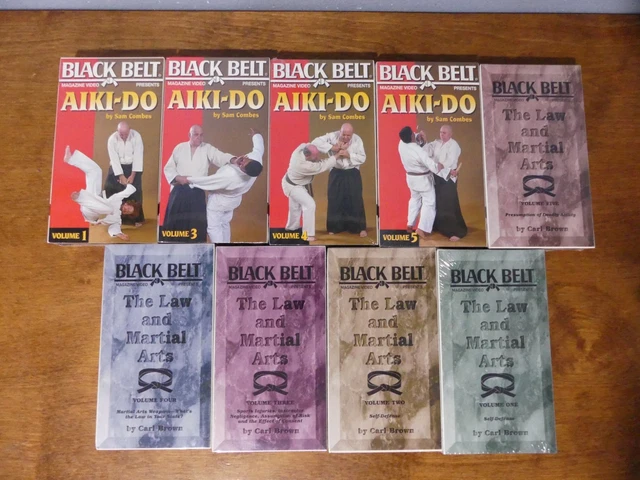LOT 19 BLACK Belt Magazine Video VHS Karate Law Aiki-Do Chinese Goju ...