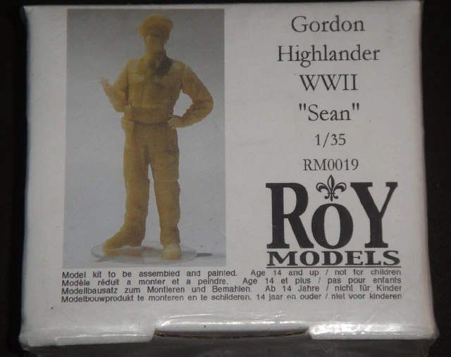 1/35 ROY MODELS Gordon Highlander British WWII Sean resin figure VHTF ...