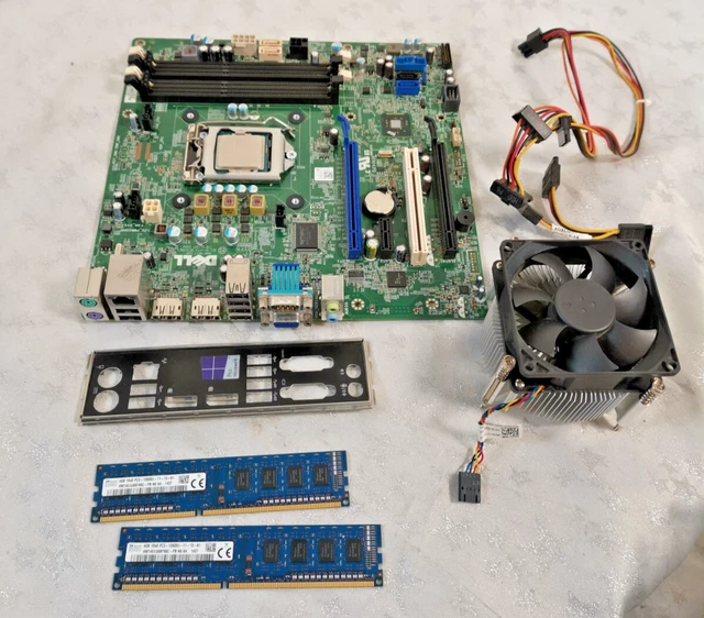 DELL OPTIPLEX 9020 Motherboard/i5 CPU/8GB Ram/Fan/Heatsink/Shield ...