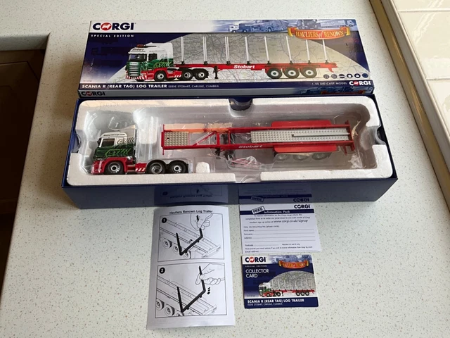 CORGI CC13742 SCANIA R Rear Tag Log Trailer Eddie Stobart, Carlisle ...