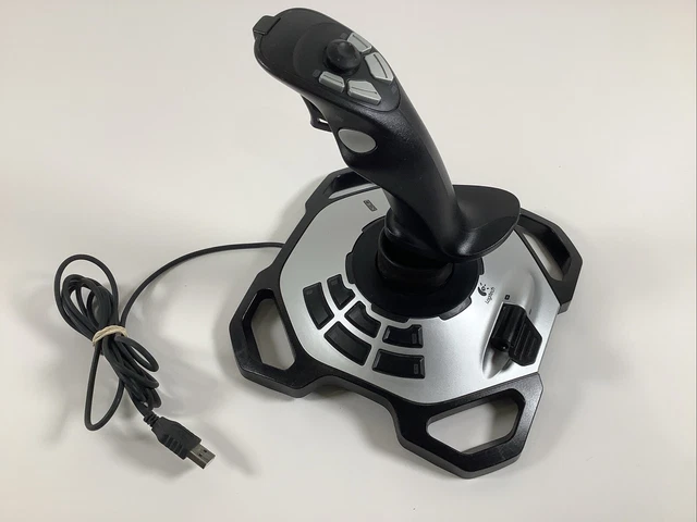 LOGITECH EXTREME 3D Pro X3D USB Joystick Flightstick - Works Great ...