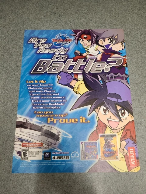 2004 BEYBLADE V Force Video Game Ready Battle Vintage Mag Print Ad ...