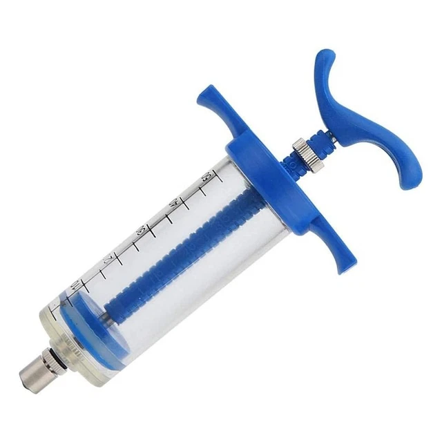 50ML MEDICAL EQUIPMENT Plastic Animal Injections Veterinary Syringe £10 ...