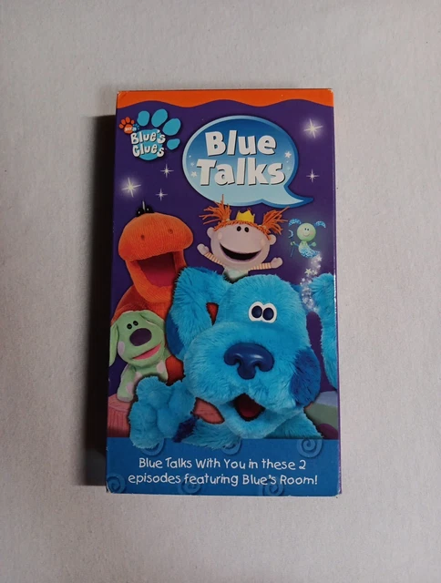 BLUE'S CLUES - Blue Talks (VHS, 2004) Room Nick Jr. Tape Tested ️ EX £ ...