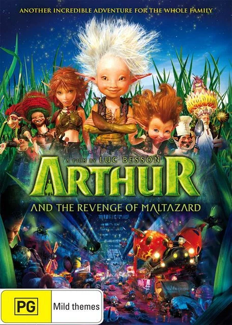 ARTHUR AND THE Revenge Of Maltazard (DVD, 2016) Brand New Sealed R4 £6. ...