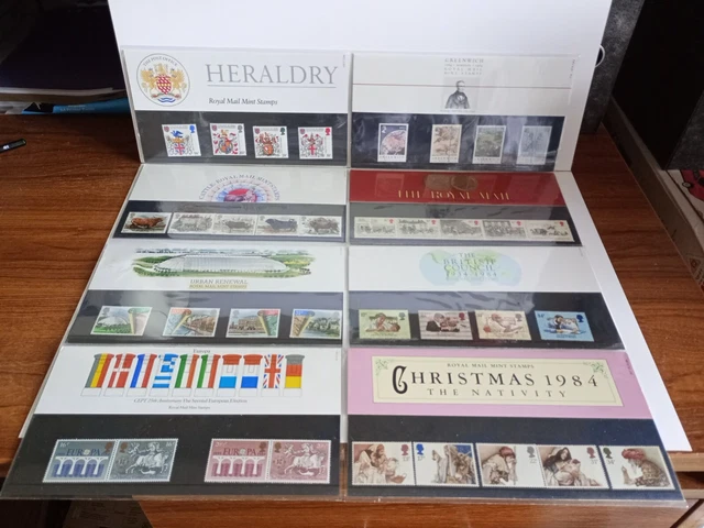 GB STAMP PRESENTATION Packs 1984 Year Set of 8 Mint. Not SG726. (1) £3. ...