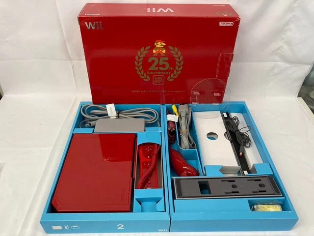 NINTENDO WII SUPER Mario Bros 25th Anniversary Red Full Box Game JPN F ...