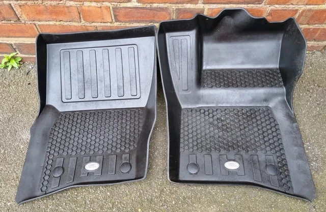 LAND ROVER DEFENDER Front Deep Side Rubber Mats Genuine Used VPLES0665 ...