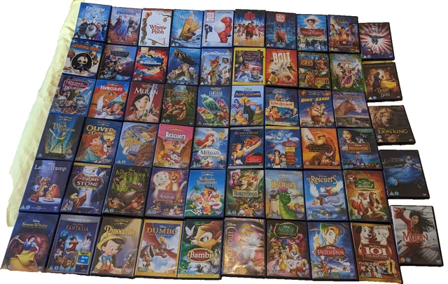 SET OF 59 Walt Disney Classic Animated features - DVD (1937-2019) £59. ...