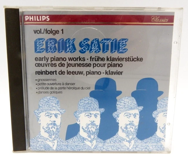 COMPLETE ERIK SATIE Volume. Folge #1 Early Piano Works Philips Classics ...