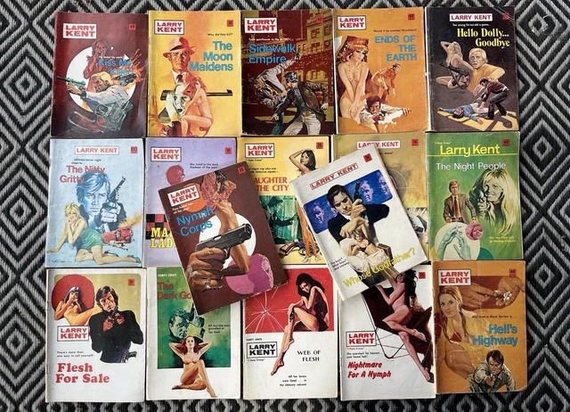 VINTAGE LARRY KENT Detective Collectible Pulp Australian Crime Bulk Lot ...