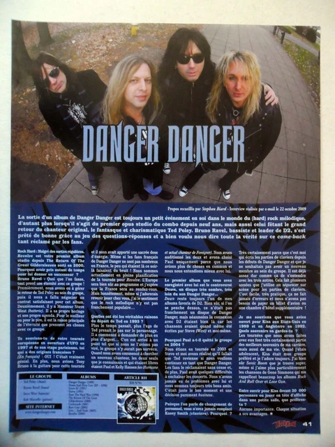 COUPURE DE PRESSE-CLIPPING : DANGER DANGER 12/2009 Bruno Ravel,Revolve ...
