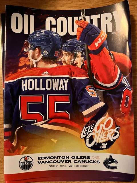OIL COUNTRY MAY 18 2024 Oilers Vs Vancouver Canucks Playoff Program ...