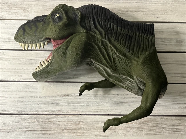 VINTAGE JURASSIC PARK The Lost World T-Rex Hand Puppet 1996 Rubber ...