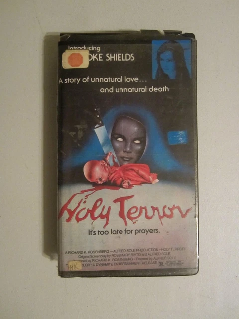 HOLY TERROR BROOK Shields Vhs Horror Flick!! $18.99 - PicClick CA