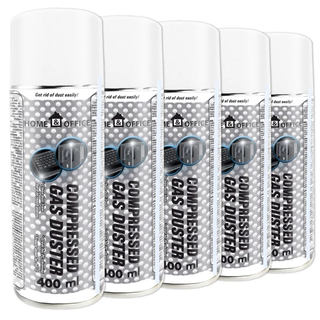 5 X AABCOOLING H&O COMPRESSED AIR SPRAY Gas PC Duster 400 ml CLEANING ...