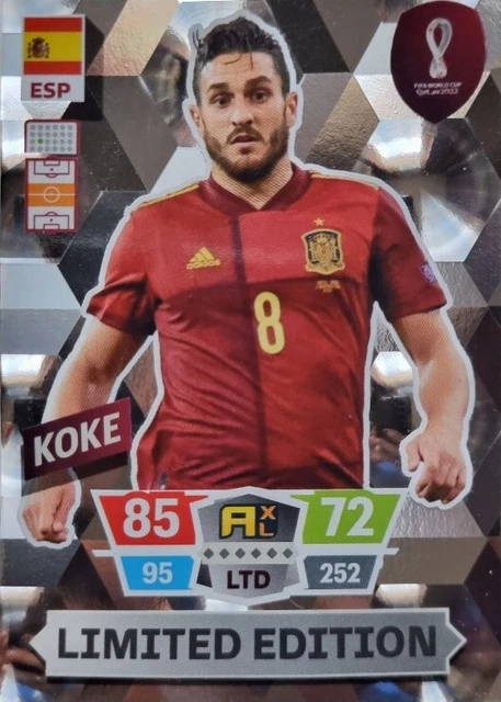 PANINI FIFA WORLD CUP QATAR 2022 limited Edition Koke Spanien Spain EUR 16,00 - PicClick DE