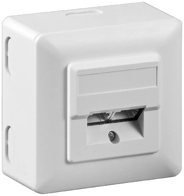NETWORK BOX FLUSH-MOUNTED + flush-mounted 2 times RJ45 white #j137 £8. ...