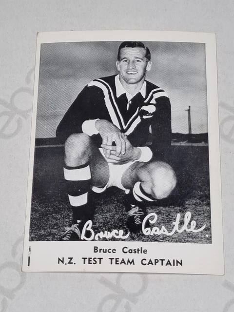 1967 MIRROR NEWSPAPER Rugby League Card - Bruce Castle, New Zealand ...