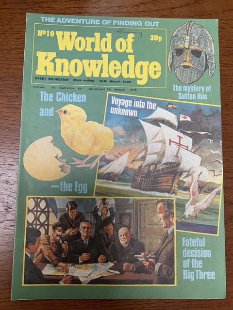 WORLD OF KNOWLEDGE Magazine Issue 10 Collectors Item 29 Mar 1980 ...