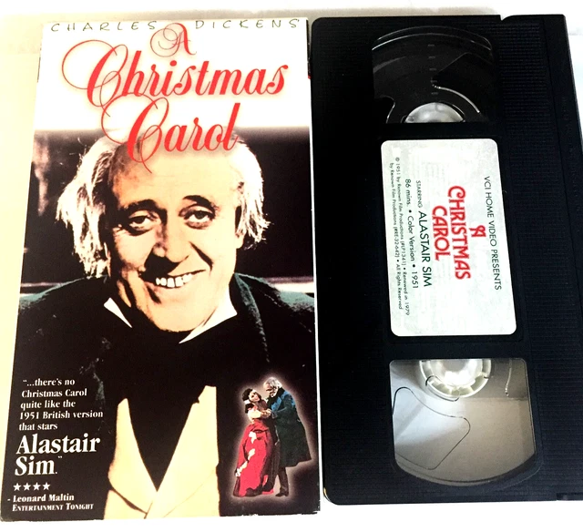 CHRISTMAS CAROL Charles Dickens VHS Tape - Original Black & White ...