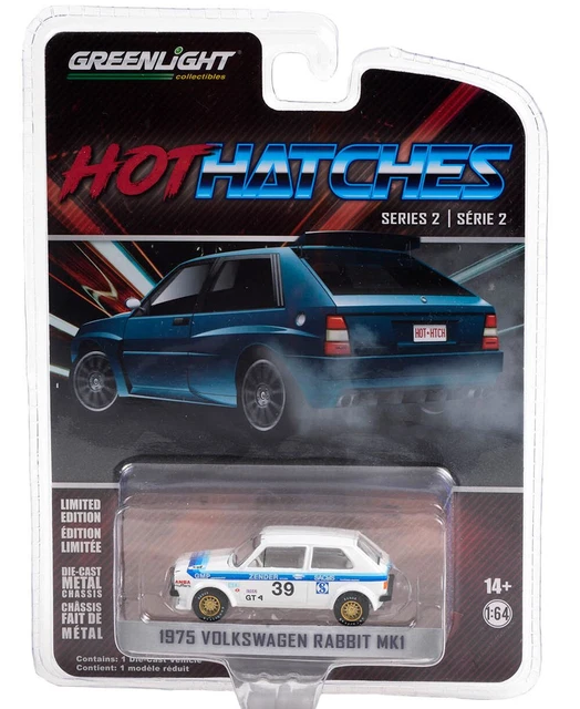 1975 VW GOLF Rabbit MK1 RALLY #39 Zender Sachs** Greenlight Hot Hatches ...