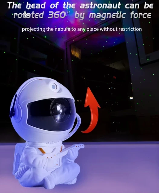 ASTRONAUT GALAXY PROJECTOR Starry Star Sky Night Light Nebula ...