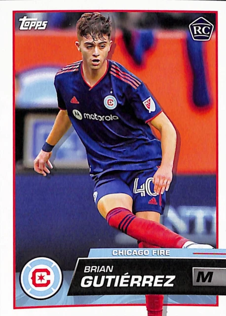 2023 TOPPS MLS #29 BRIAN GUTIERREZ Chicago Fire FC RC recrue EUR 2,48 - PicClick FR
