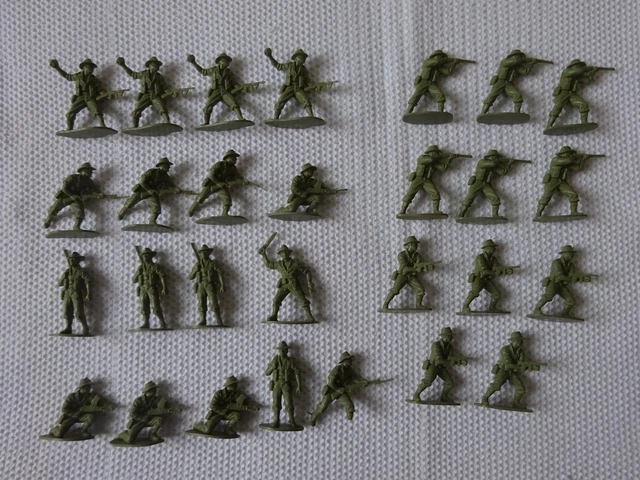 AIRFIX 1/32 WW2 Australian Infantry Soldiers 27 Figures Loose See Pics ...