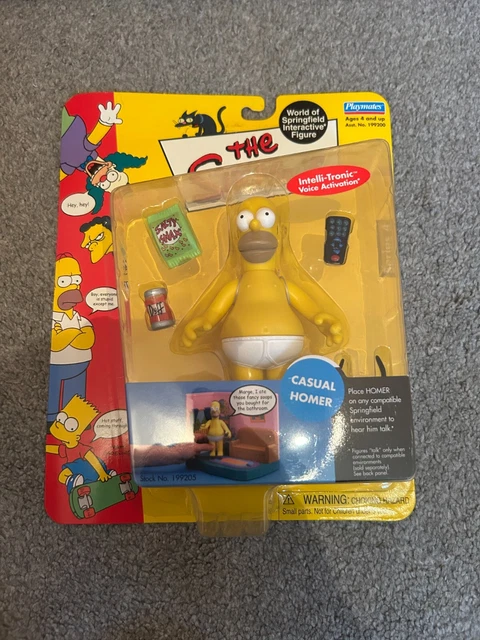 THE SIMPSONS PLAYMATES Wos Action Figure - Series 4 - Casual Homer ...