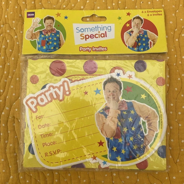 CBEEBIES SOMETHING SPECIAL Mr Tumble 6 Party Invites 2004 £8.59 ...