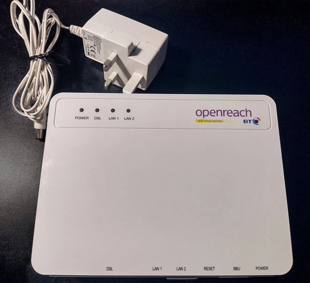 BT OPENREACH FIBRE Modem BT Openreach Fibre Modem ECI Telecom Ltd NGA ...
