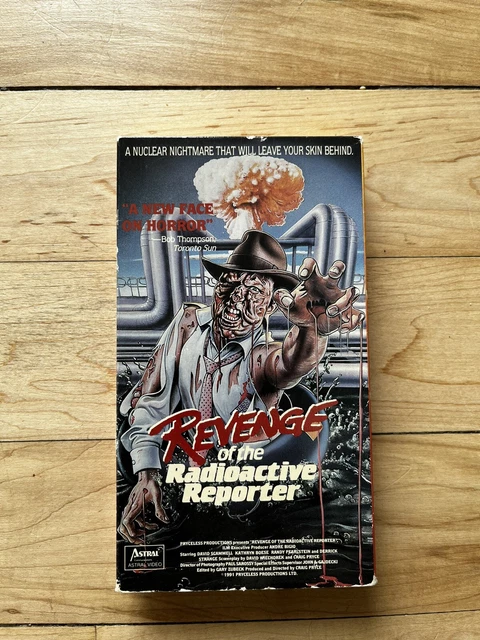 REVENGE OF THE Radioactive Reporter Vhs Super Rare Canadian Astral ...