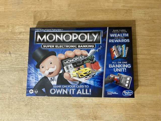 HASBRO MONOPOLY SUPER Electronic Banking Board Game E8978 $24.95 - PicClick