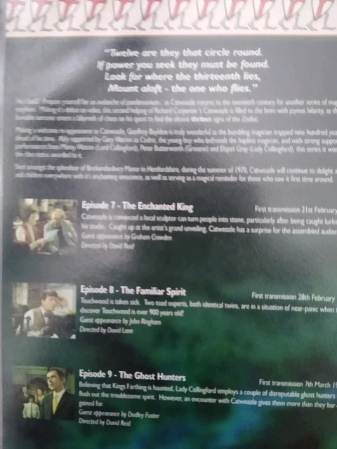 VIDEO VHS TAPE. CATWEAZLE. Series 2 TV Episodes. Network Media Release ...