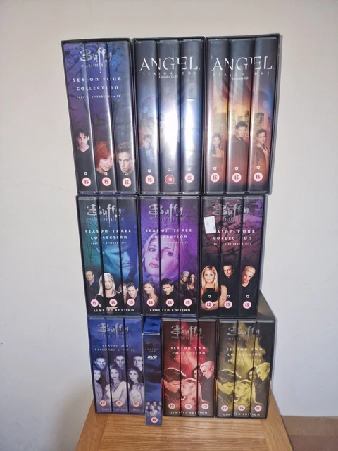 BUFFY THE VAMPIRE SLAYER VHS Boxed Sets SEASONS 1*-4 plus ANGEL S1 ...