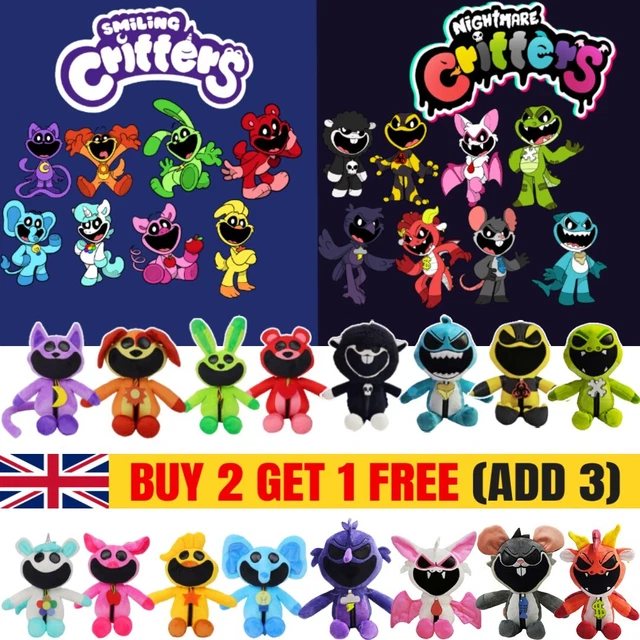 NEW NIGHTMARE CRITTERS Plush Doll Baba Chops Lcky Licky Animal Smiling ...