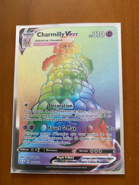 CARTE POKÉMON CHARMILLY VMax 073/072 Secrète Destinées Radieuses Neuve ...