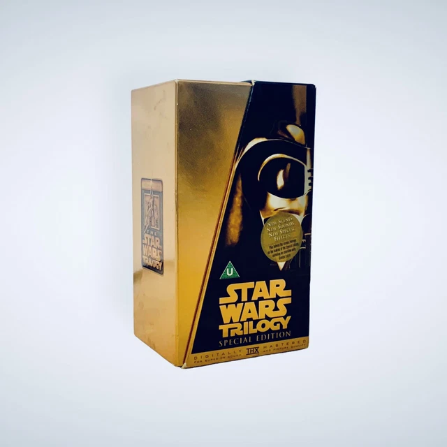 STAR WARS ORIGINAL Trilogy VHS 3-Tape Boxed Set THX Gold Special ...