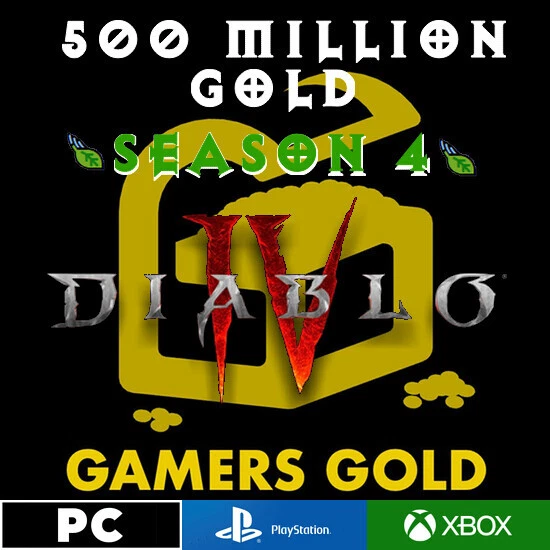 DIABLO 4 GOLD 🔥 500 Mio Gold 🐉 SEASON 4 🐉 D4 Diablo IV Softcore 🔥 PC-PS ...