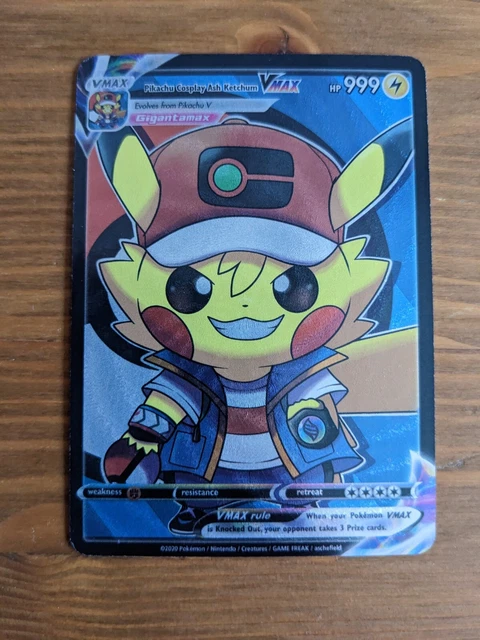 ASH KETCHUM POKEMON Trainer Pikachu Cosplay Card Pokemon Fan Art EUR 7 ...
