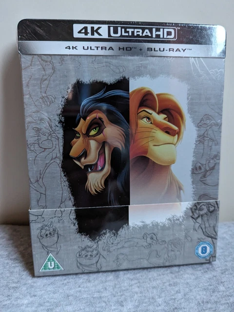 DISNEY LION KING 4K Ultra HD + Blu-Ray Limited Edition Steelbook EUR 46 ...