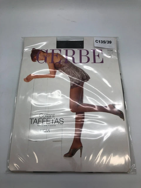 COLLANT GERBE TAFFETAS Couleur Cyclone (Gris) Taille 3 £20.95 - PicClick UK