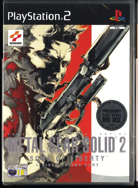 METAL GEAR SOLID 2: Sons of Liberty (Playstation 2, 2001) SEALED PAL ...