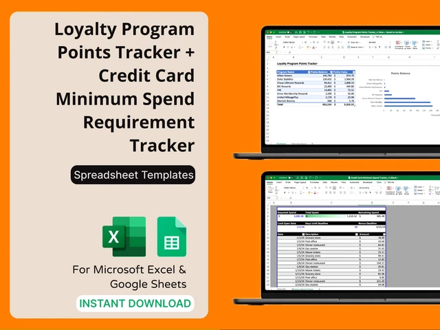 LOYALTY PROGRAM POINTS Tracker & Minimum Spend Requirement Tracker ...